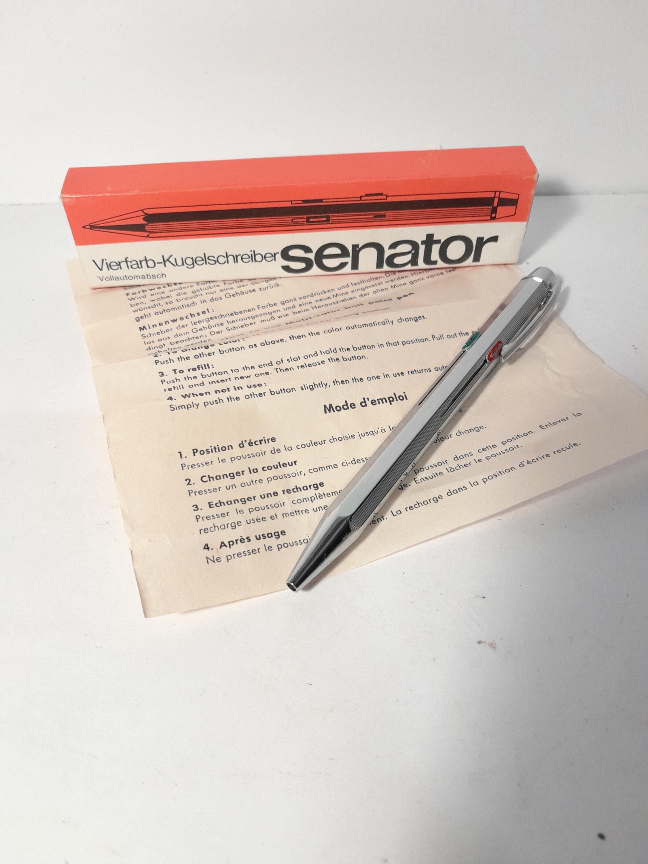Vintage Ballpoint Pen ,senator, for Colors,1970s. Ballpoint Pen With ...