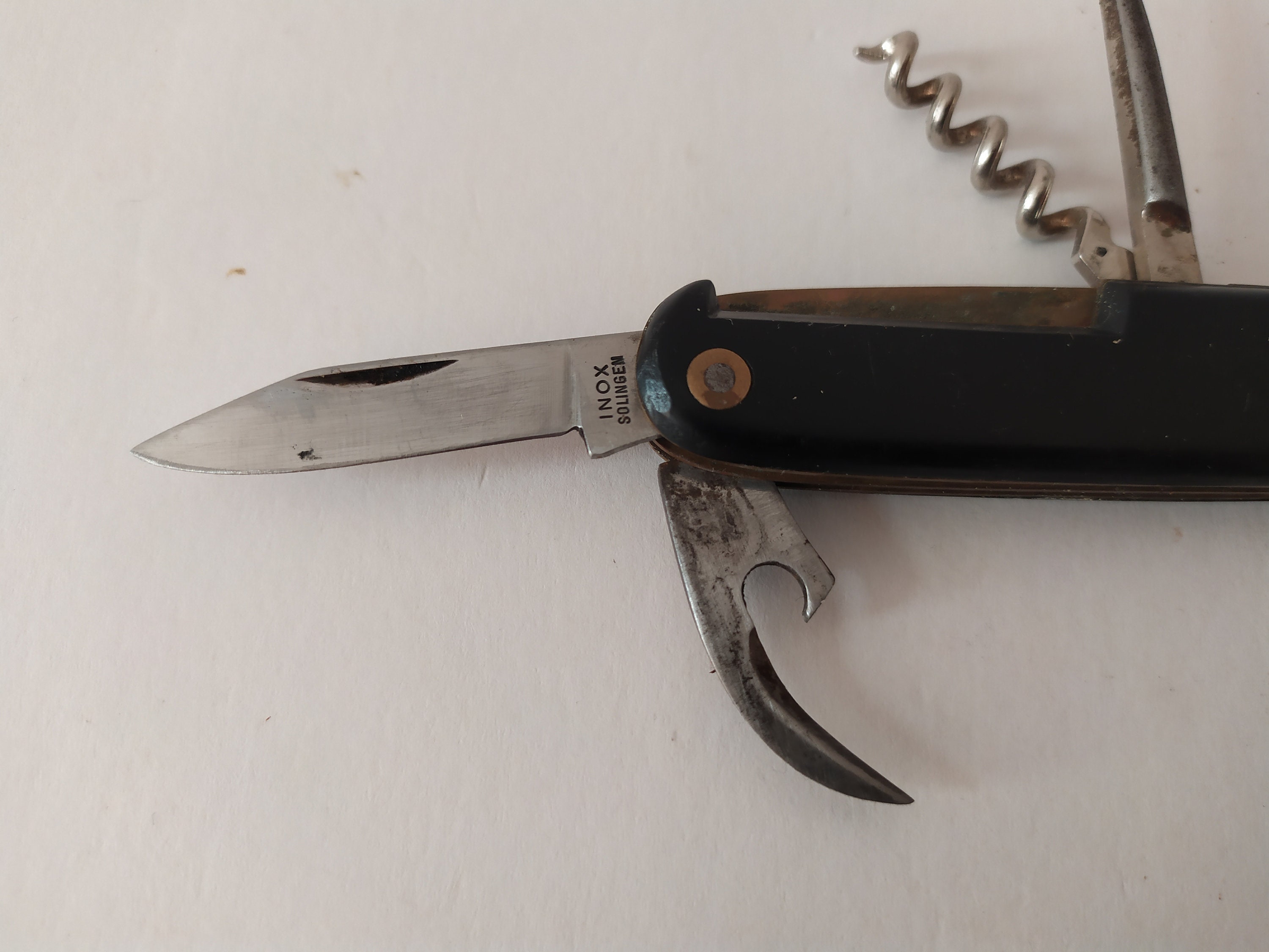 Vintage Pocket Knife Inox Solingen M.A.N Germany - Etsy