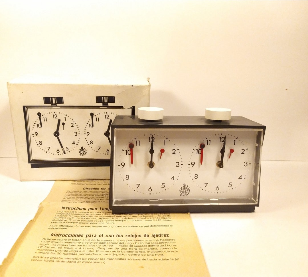 Vintage Chess Clock, Chess Timer bohemia W.germany - Etsy