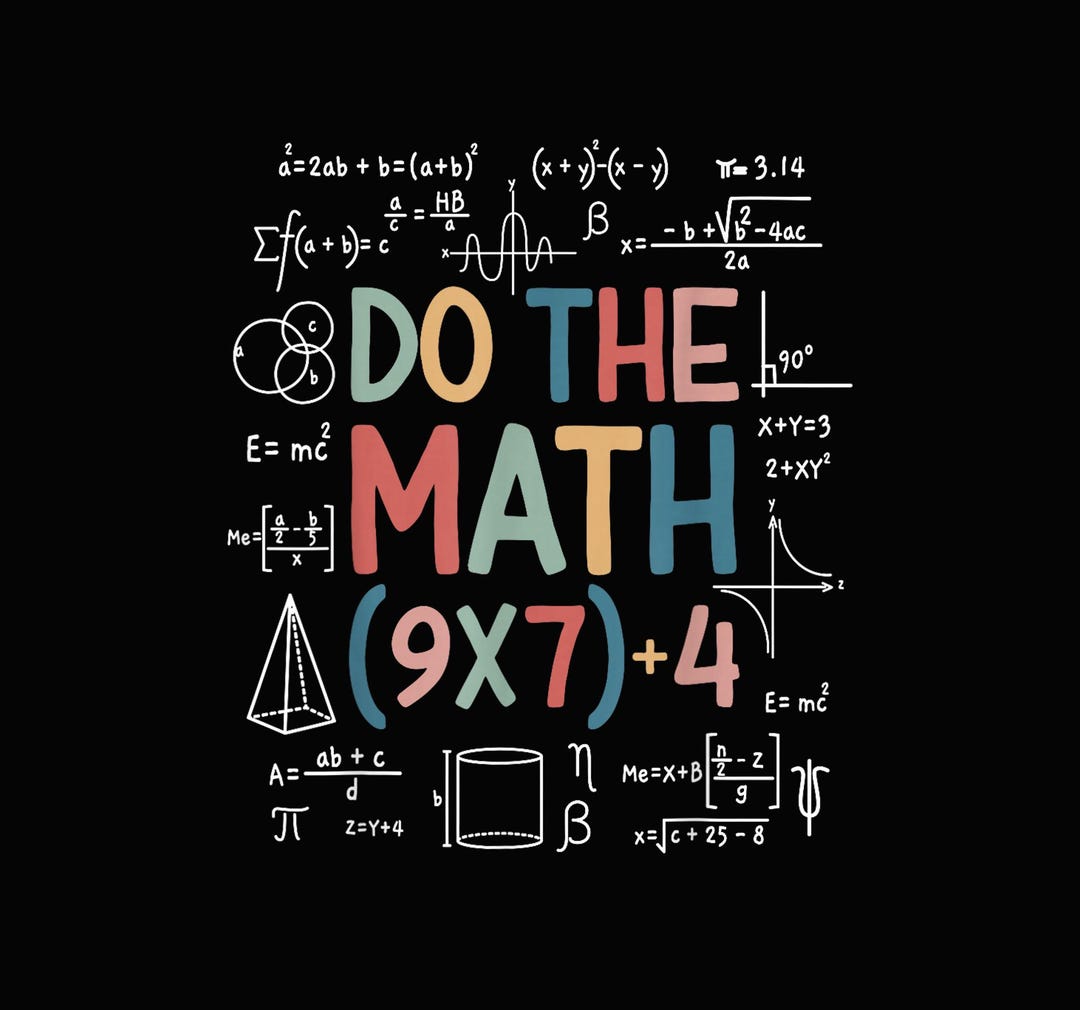 Do the Math 67 Meme Funny Six Seven Men Women Teacher Png | Do the Math ...