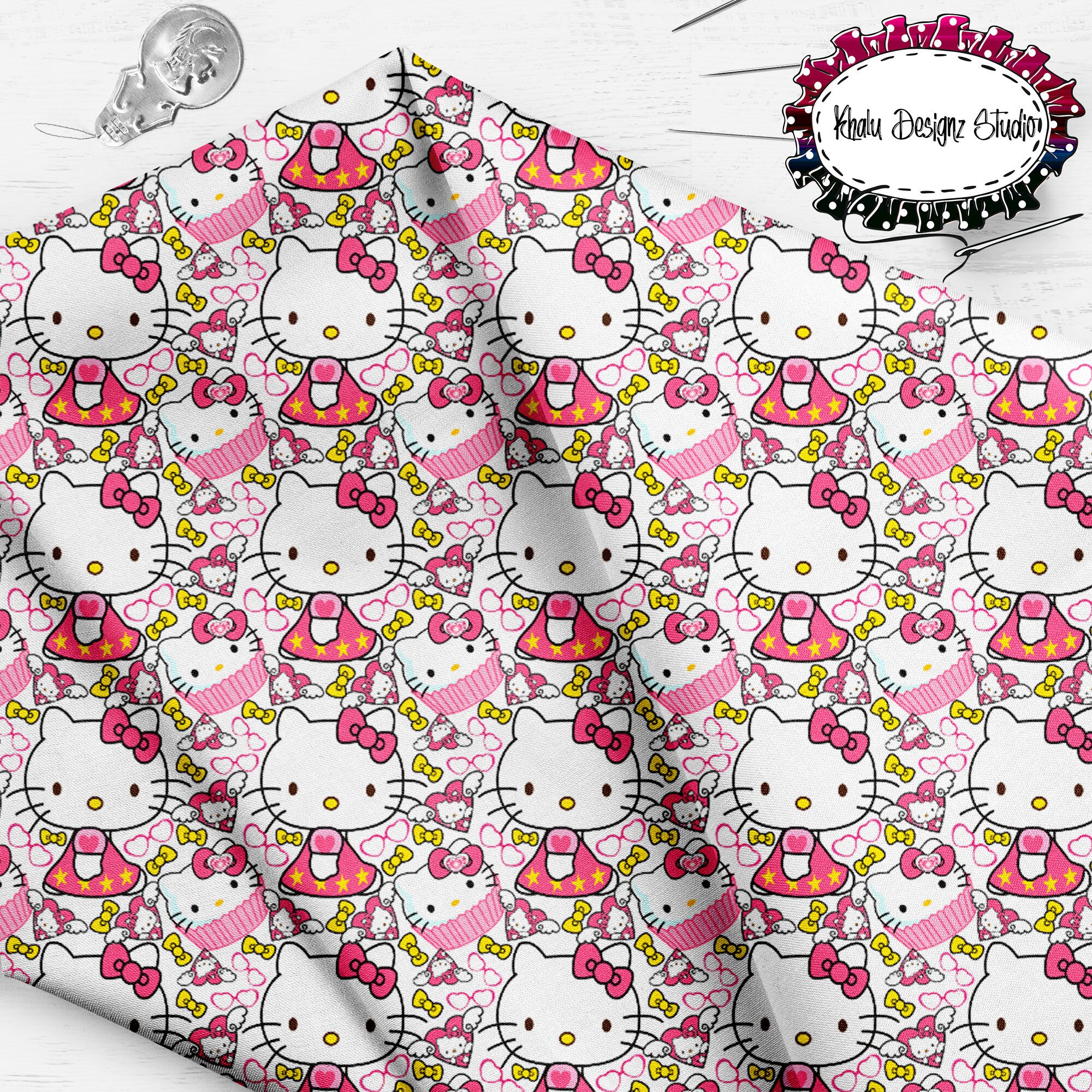 Hello Kitty Pattern Seamless Hello Kitty Pattern Digital | Etsy
