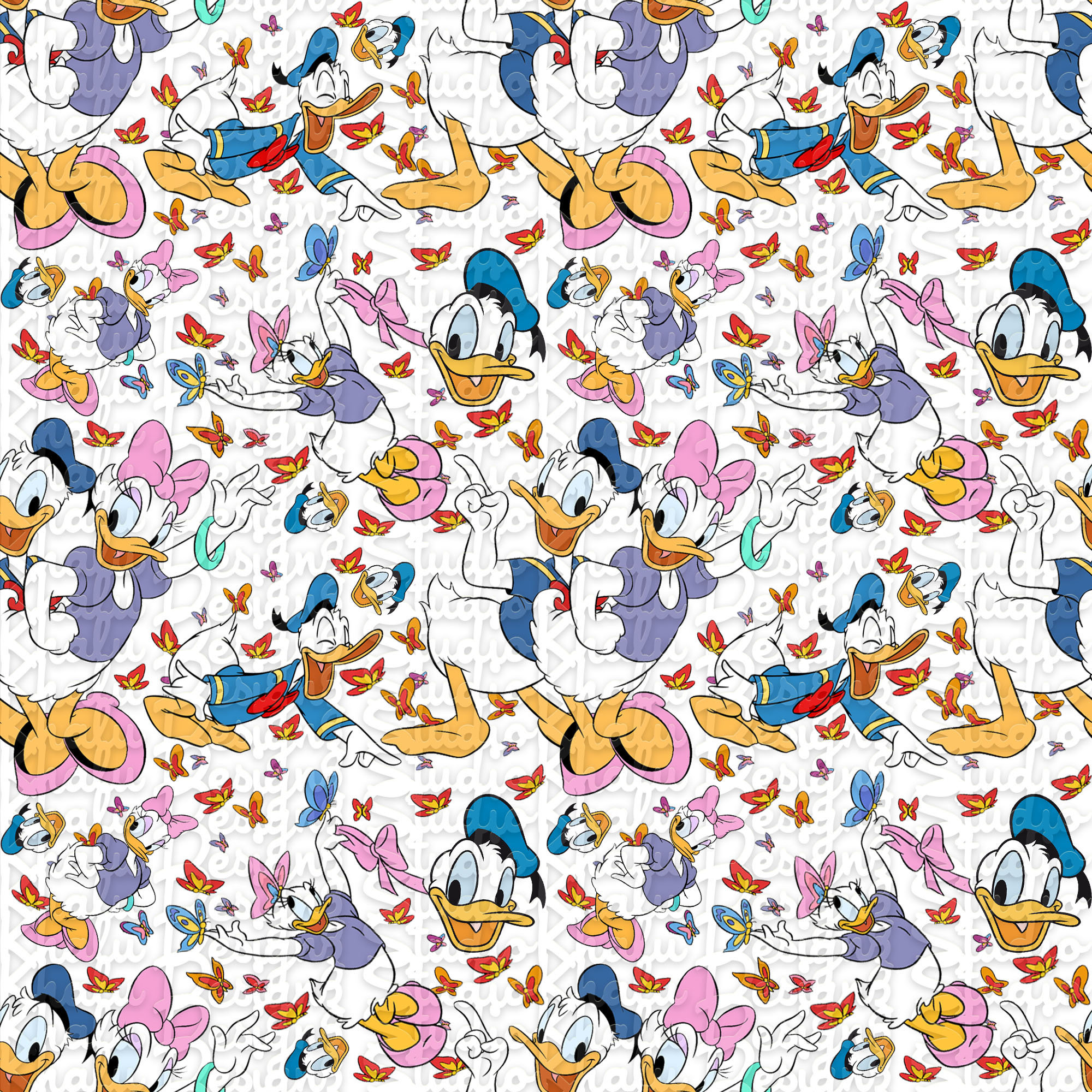 Pattern Seamless Inspired Cartoons Pattern Digital Seamless | Etsy