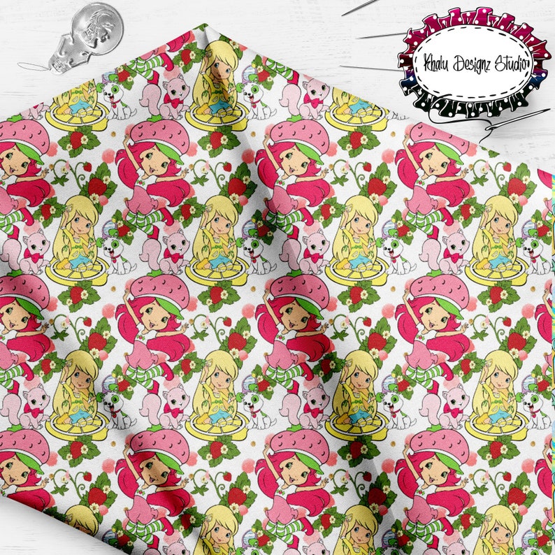 Strawberry shortcake Seamless Strawberry Pattern Digital | Etsy