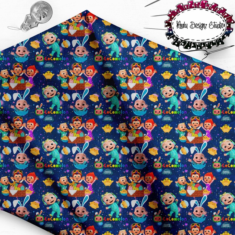 Cocomelon Seamless Pattern Easter Cocomelon Pattern Digital | Etsy