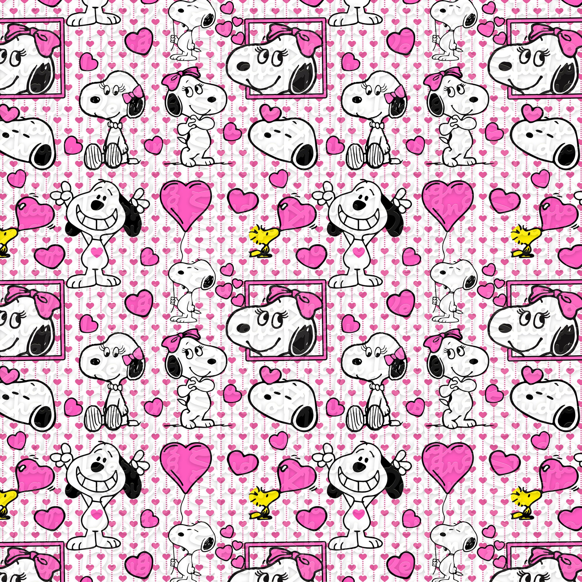 Seamless Pattern Valentine Snoopy Pattern Digital Pattern | Etsy