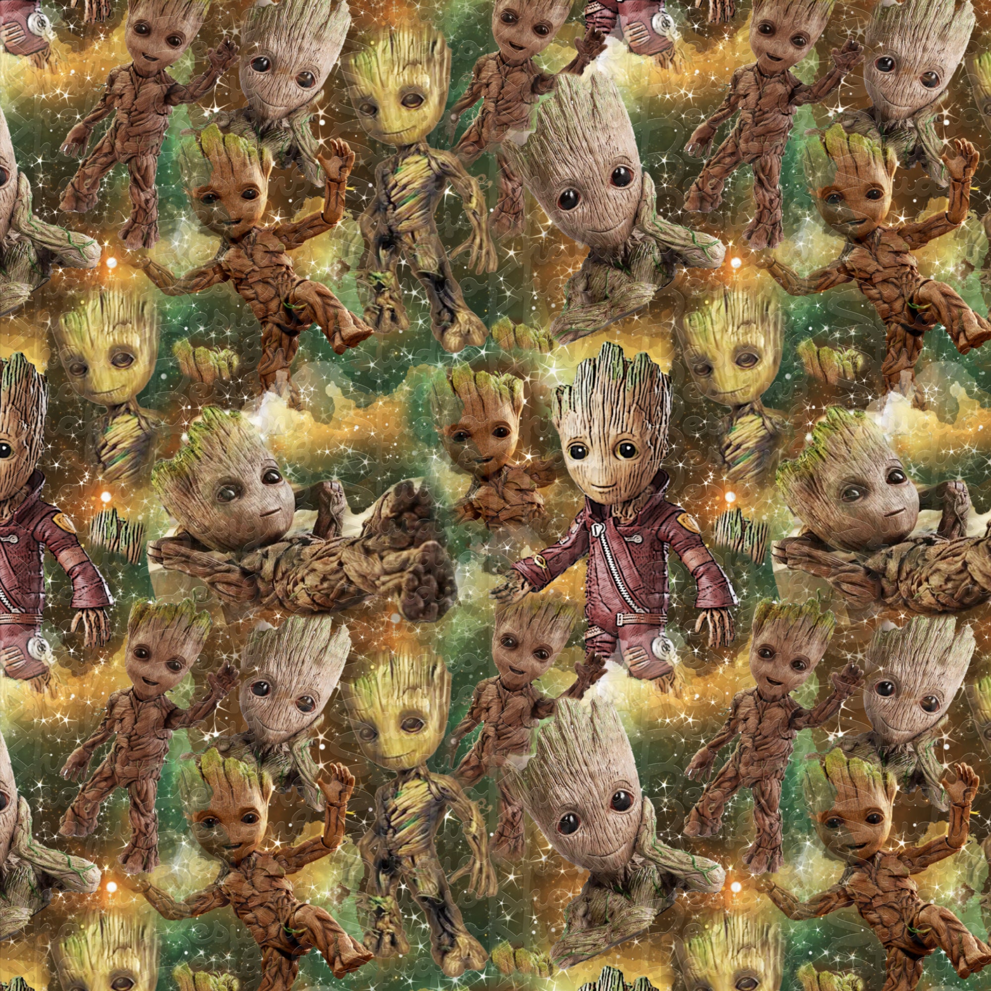 Seamless Pattern Groot Pattern Digital Pattern Groot | Etsy
