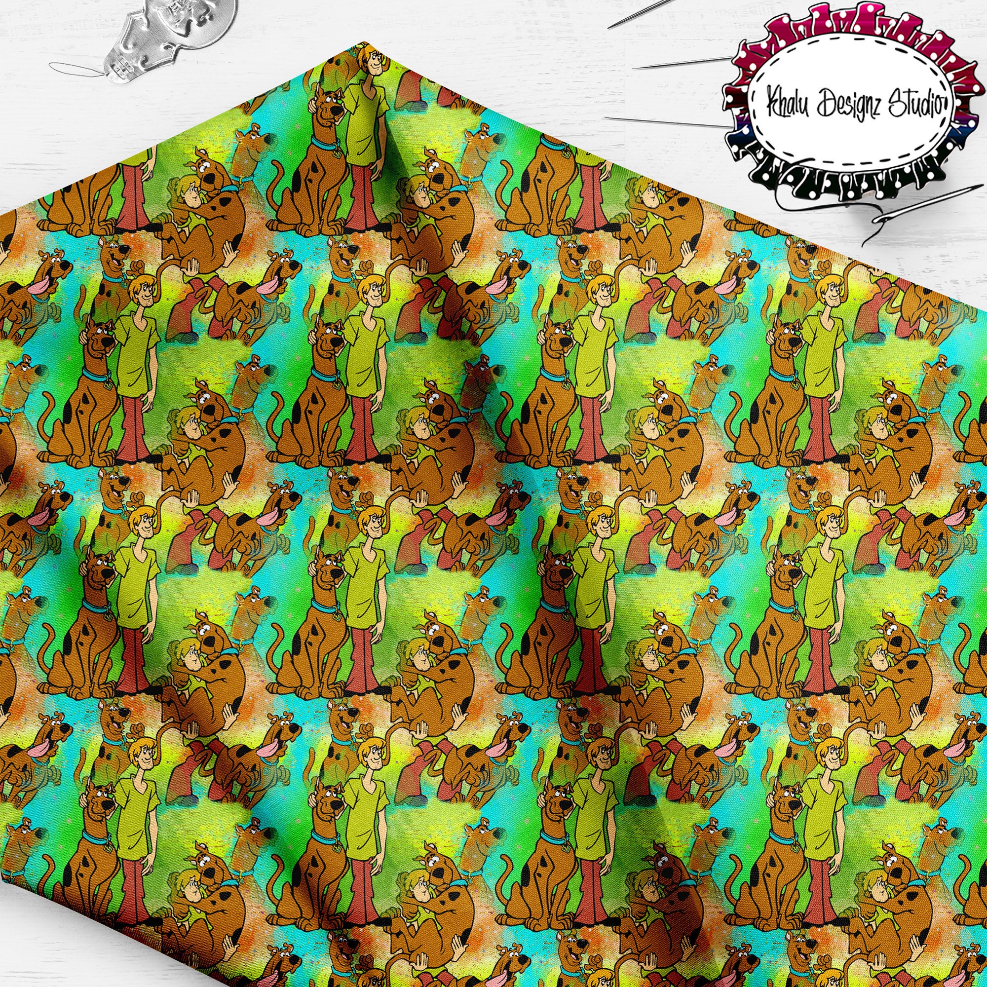 Scooby Doo Pattern Scooby Doo Pattern Seamless Digital | Etsy