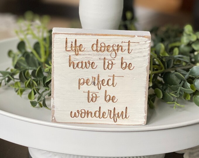 Tiered Tray Decor, Tiered Tray Sign, Mini Signs, Small Signs, Farmhouse ...