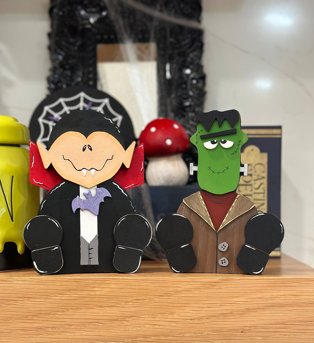 Halloween Tiered Tray Decor Halloween Shelf Sitters - Etsy