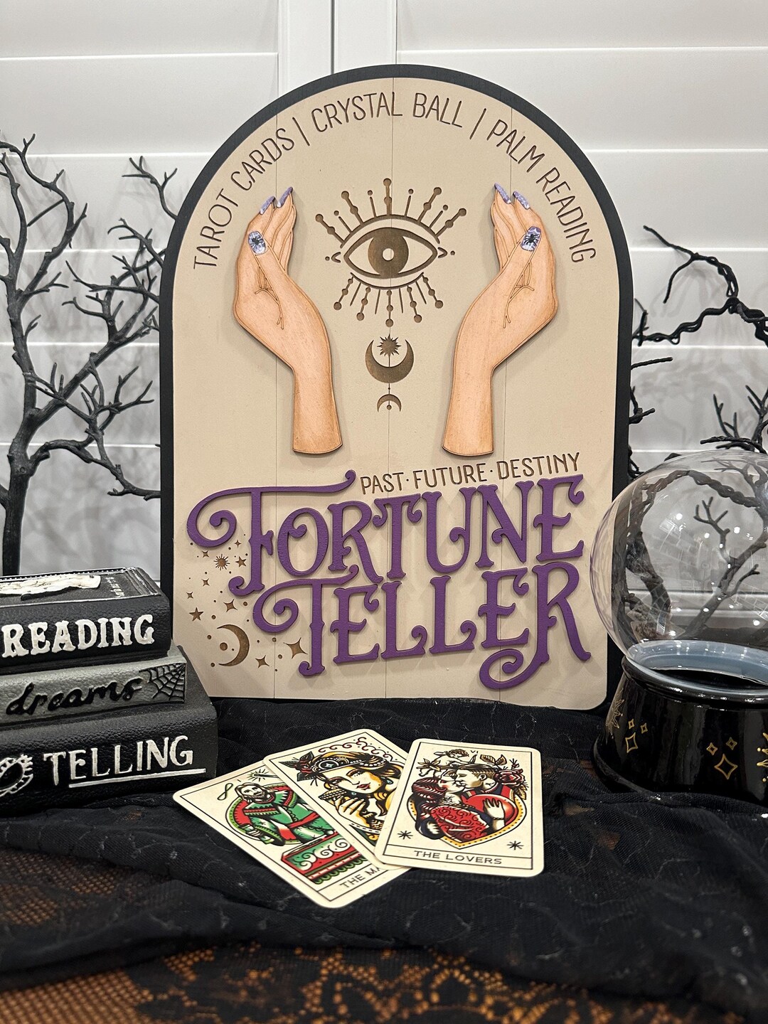 Fortune Teller Sing, Halloween Wood Decor, Fall Home Decor - Etsy