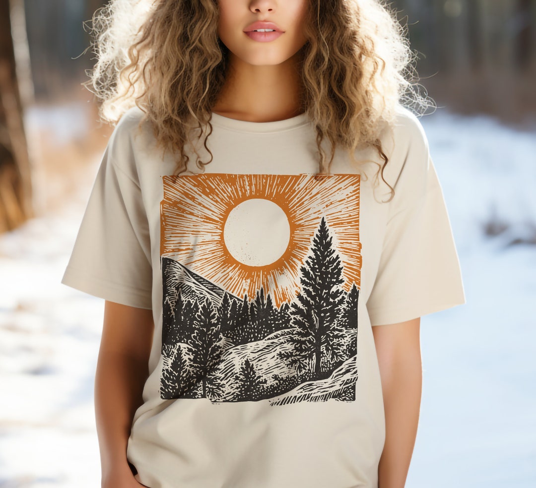 National Parks Tee Shirt Shirt, Landscape Nature Tee,wilderness Tee ...