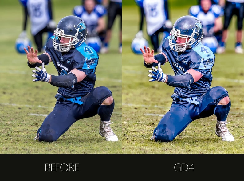 10 GAME DAY Lightroom Presets, Football, Baseball, and Cheerleaders for ...