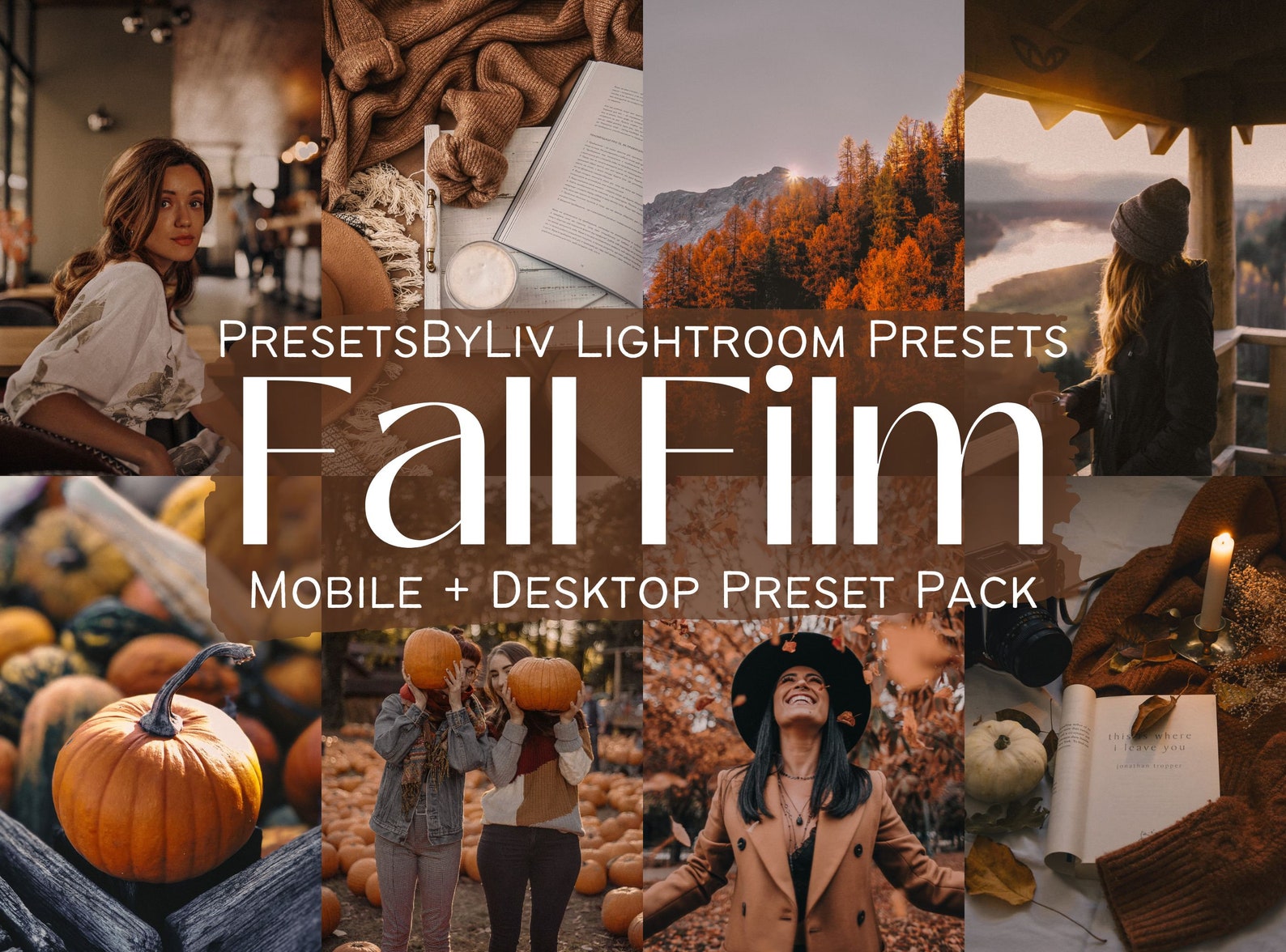 Fall Film Lightroom Presets, Warm Autumn Mobile & Desktop (digital ...