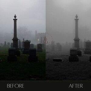 5 GHOST FOG Lightroom Presets, Mobile & Desktop Presets, Gloomy ...