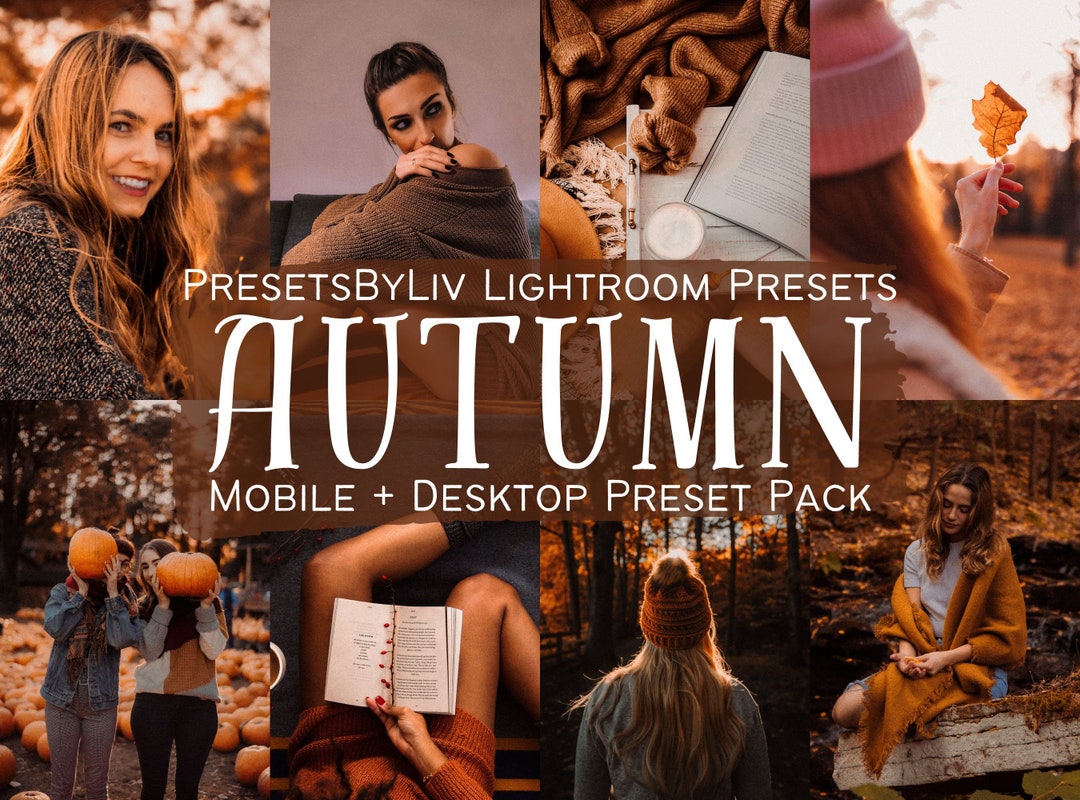 5 WARM AUTUMN Presets Vibrant Fall Preset, Spooky Halloween Preset ...