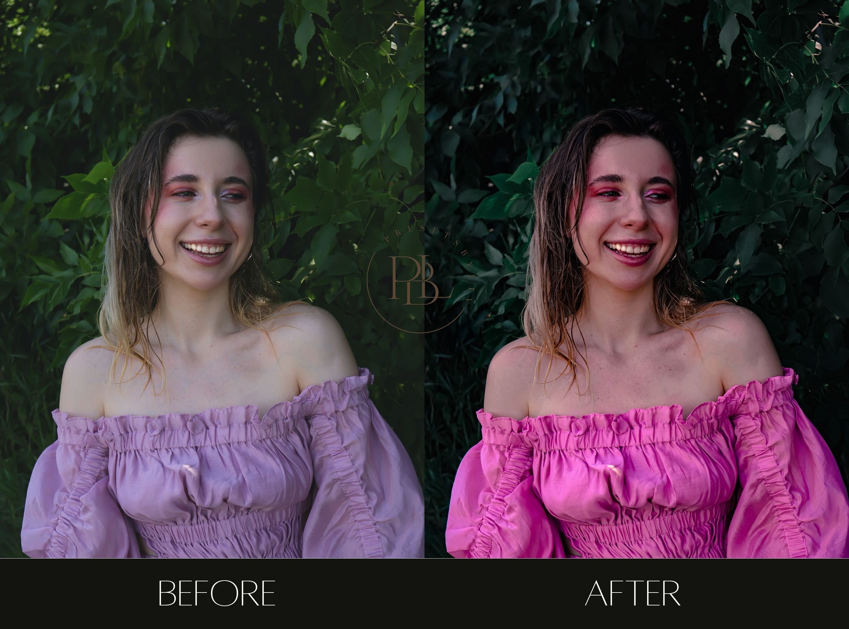 10 PINK PRESETS Pretty in Pink Lightroom Presets Aqua - Etsy