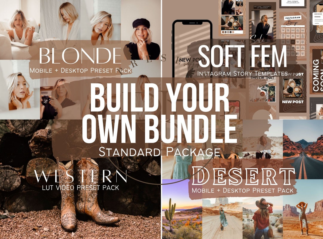 Build Your Own Bundle STANDARD PACKAGE Lightroom Presets for Desktop ...