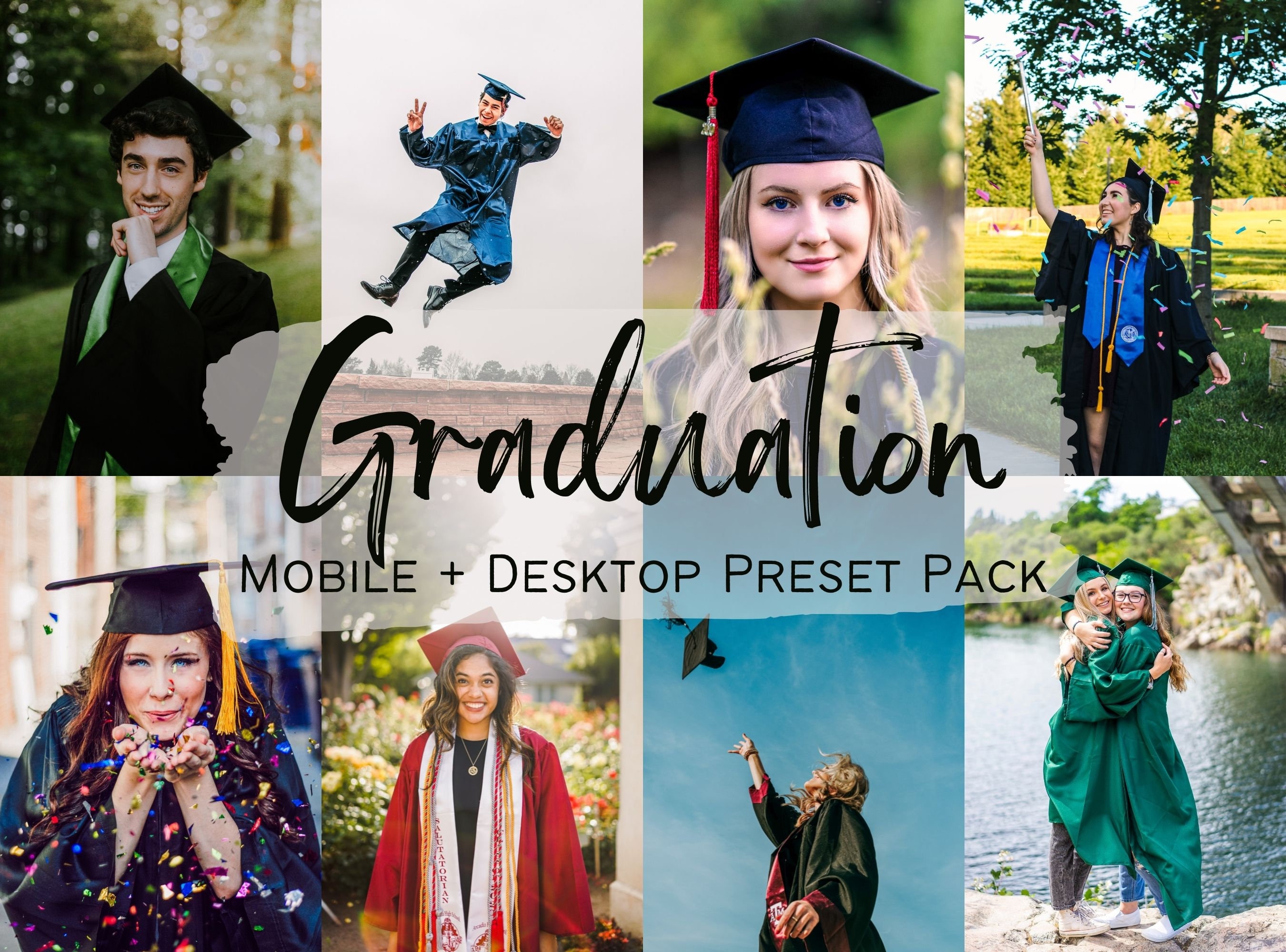 6 Graduation Lightroom Presets | High School and College Graduation ...