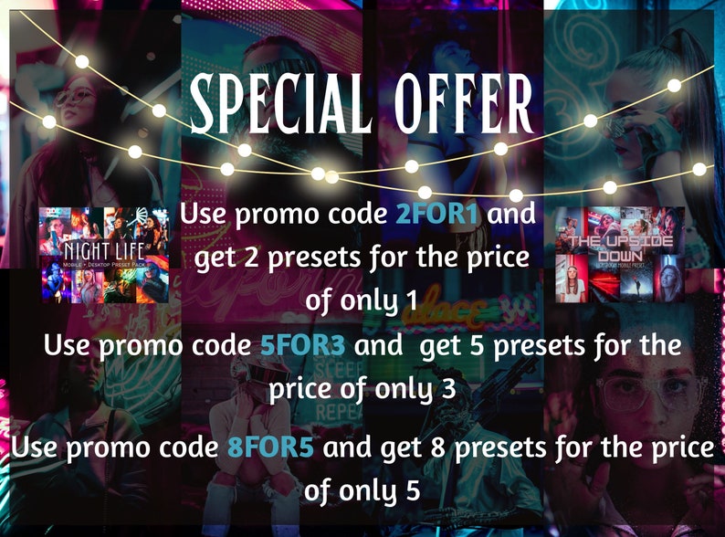 5 CYBERPUNK Presets Lightroom Filters Teal and Pink for Bloggers ...