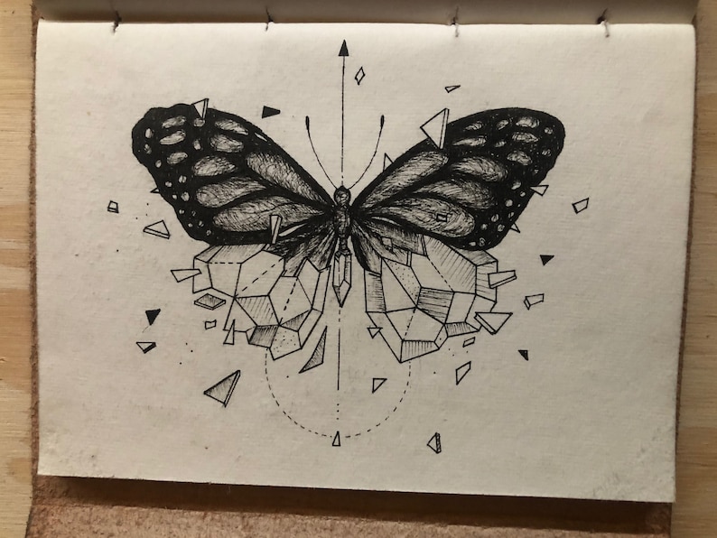 Geometric Butterfly Digital Print - Etsy