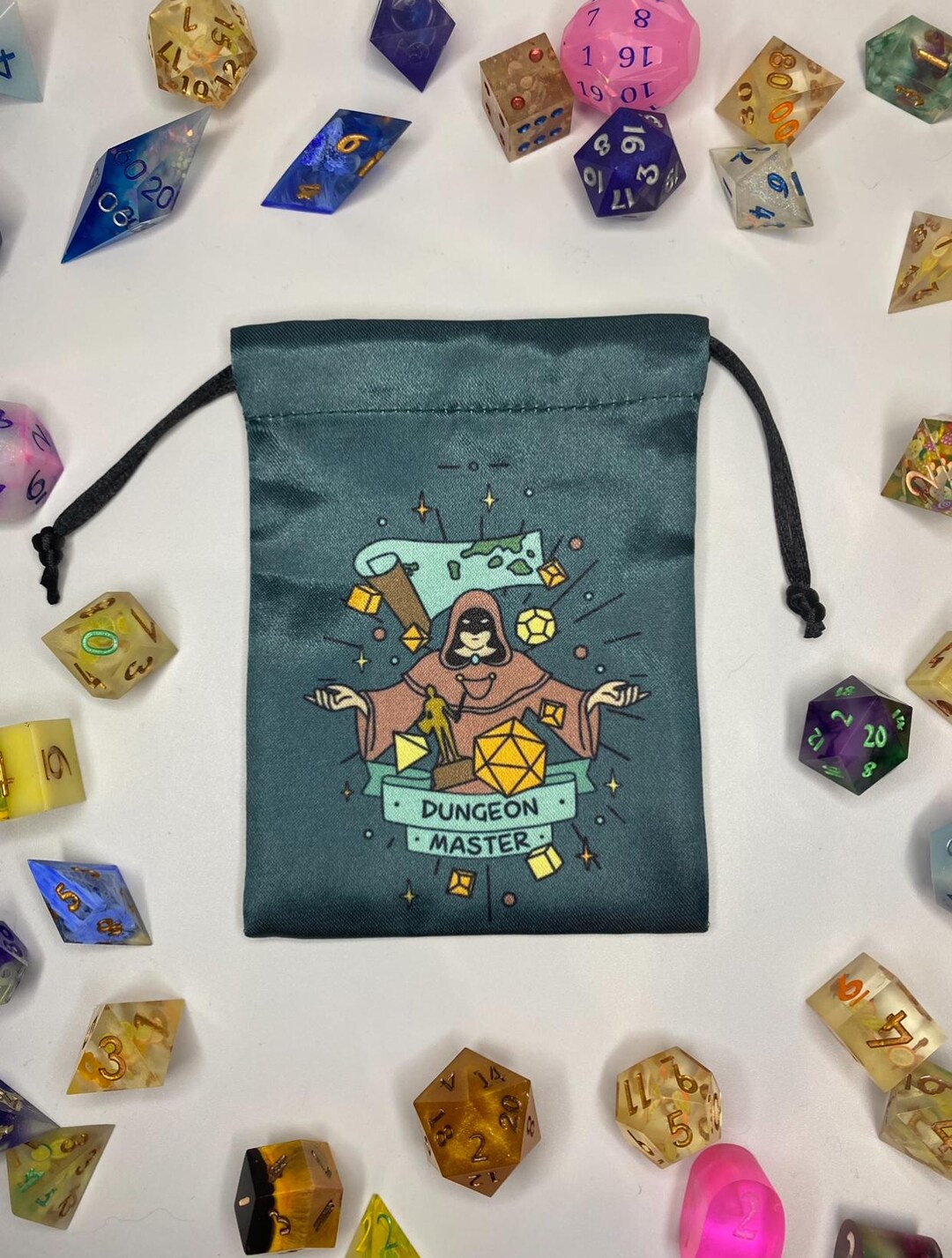 Satin Dice Bag Character Class Dungeon Master | Dnd Dice Bag | Satin ...