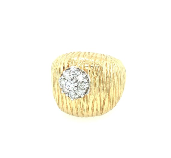 1960s 18k Gold Brilliant Cut Diamond Dress Ring - Etsy