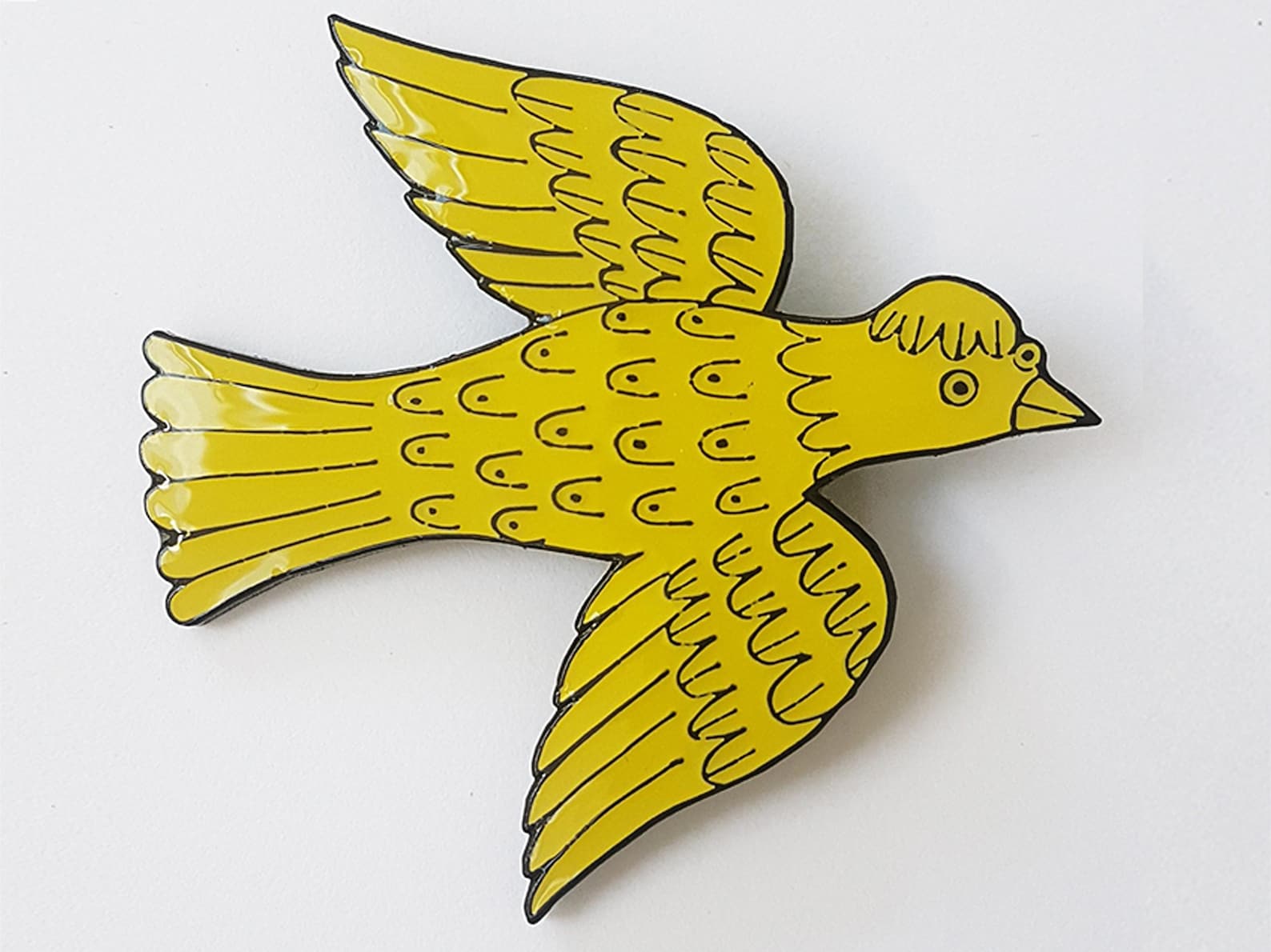 Bird Pin Badge - Etsy