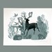 Stag Print - Etsy