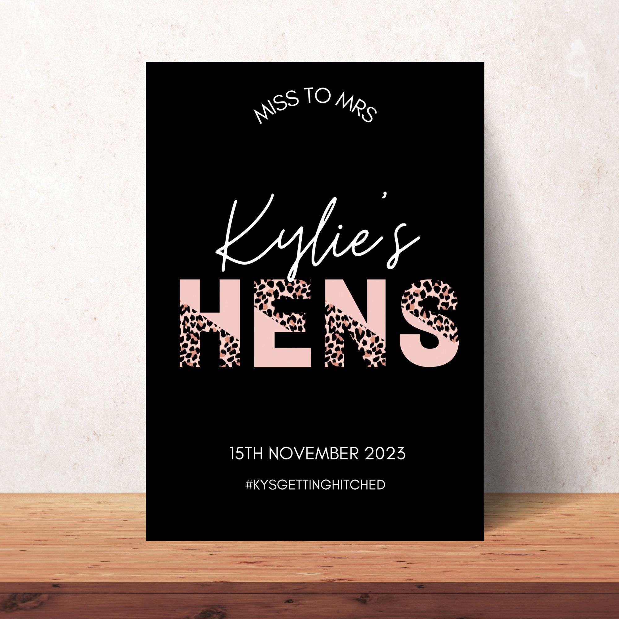 Hens Welcome Sign, Pink Hens Party Sign, Bachelorette Wedding Sign ...