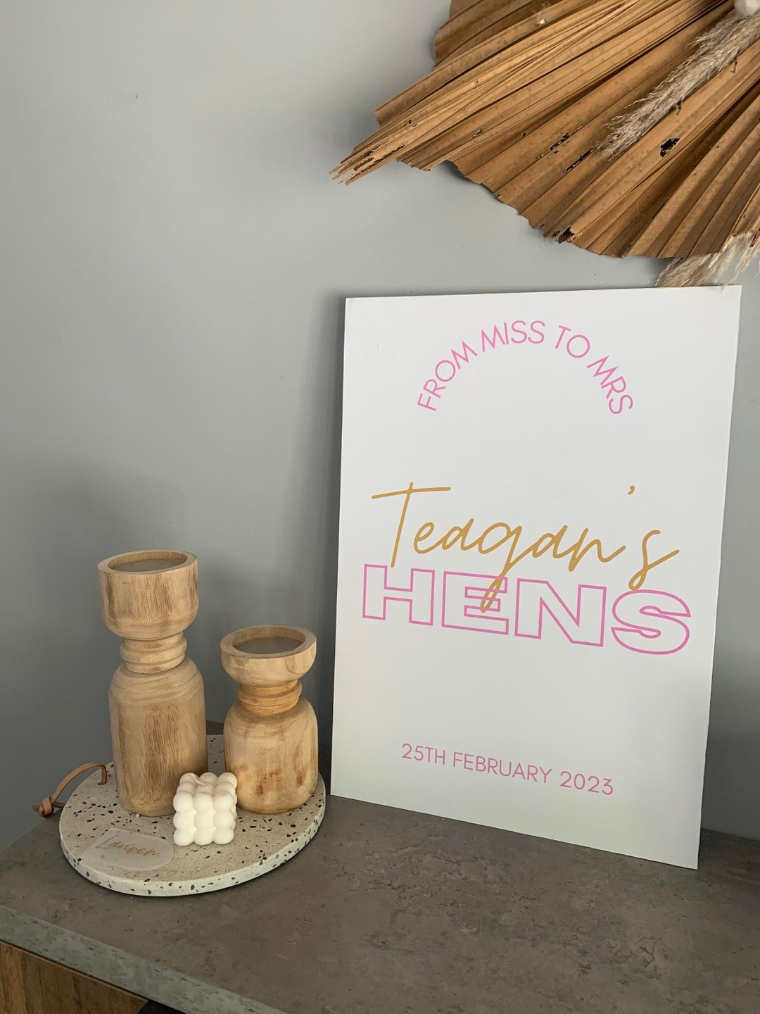 Hens Party Welcome Sign, Personalised Sign, Hens Party, Wedding Sign ...