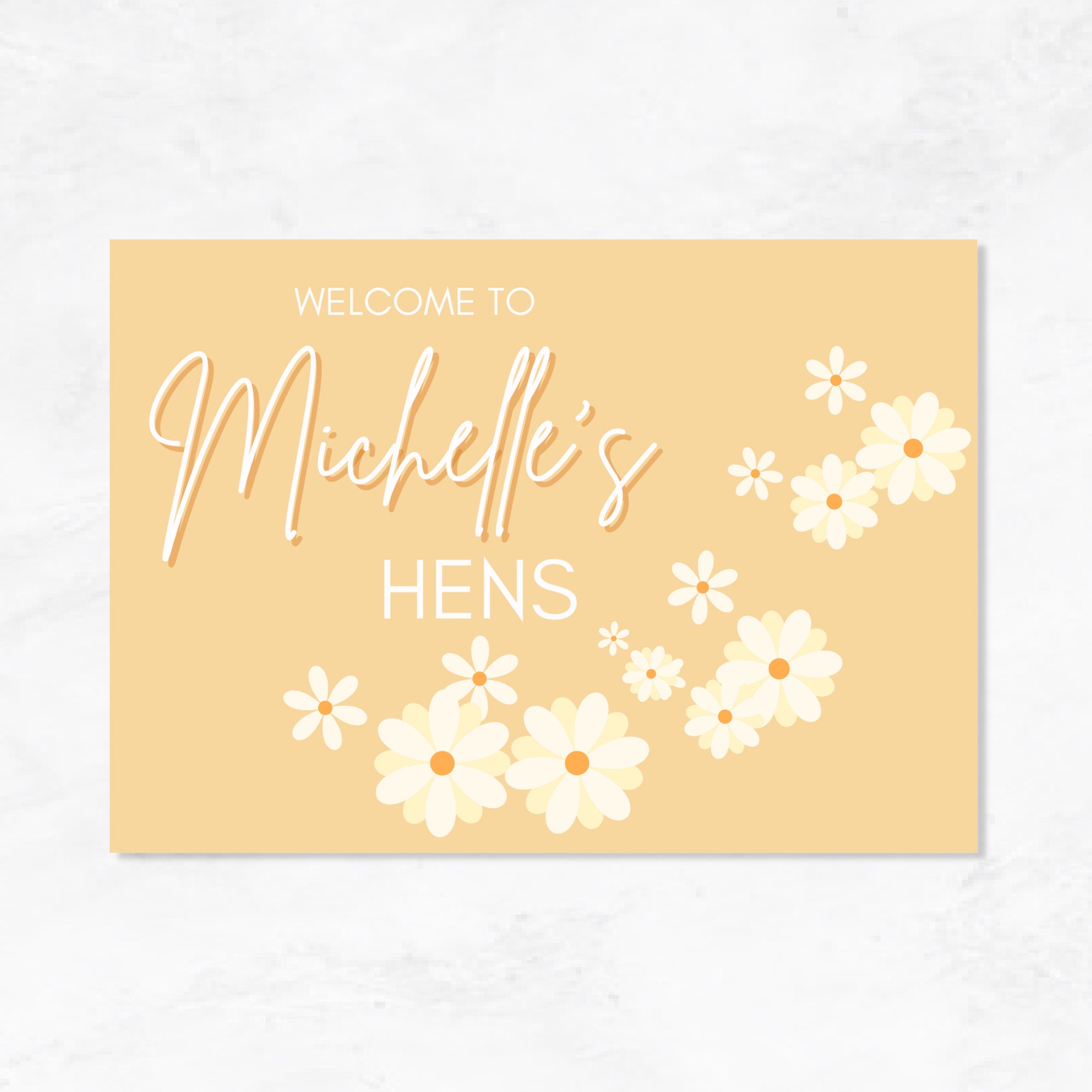 Printable Hens Party Sign, Personalised Sign, Pink Hens Sign, Welcome ...
