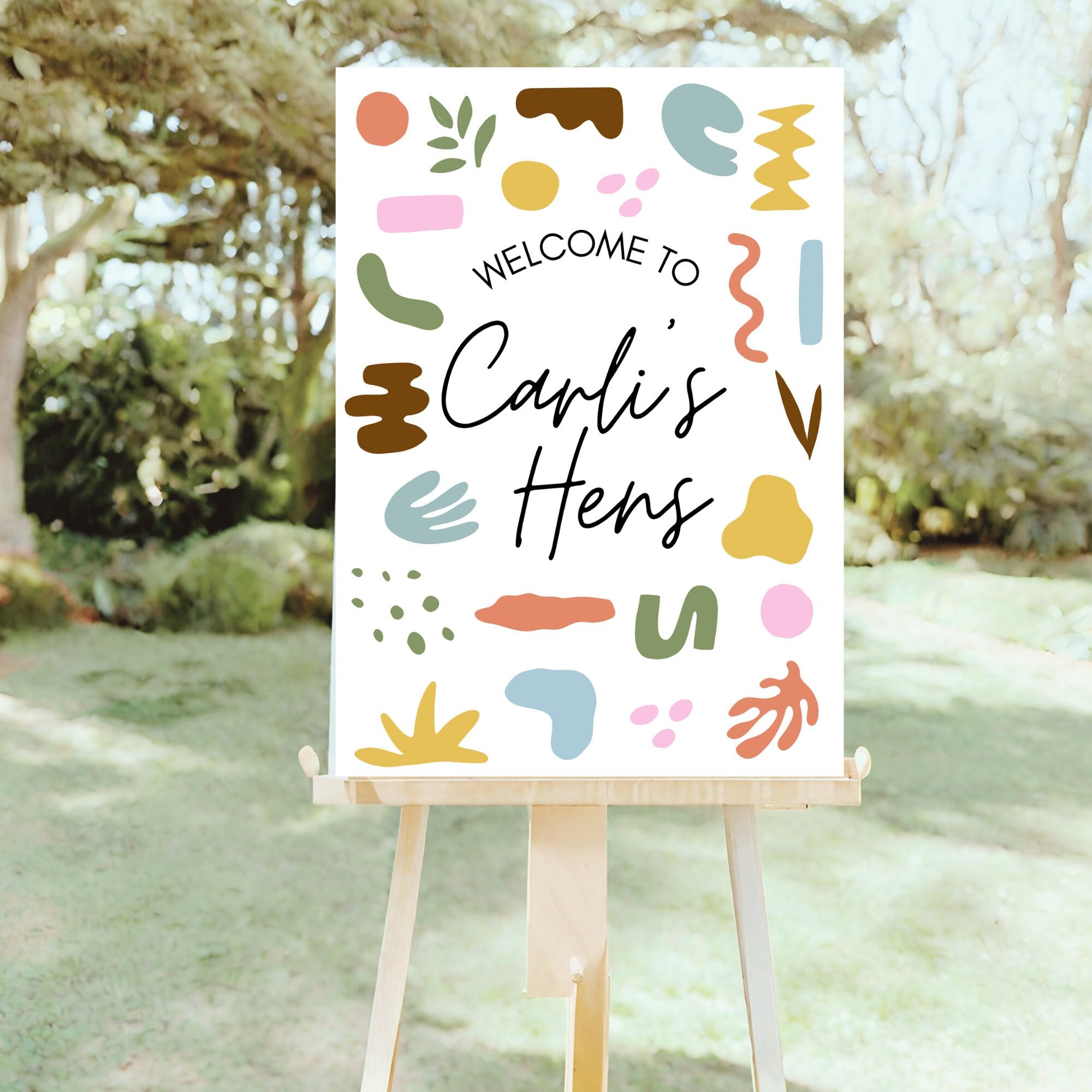 Hens Party Sign, Welcome Sign, Bachelorette Party, Bridal Shower, Hens ...