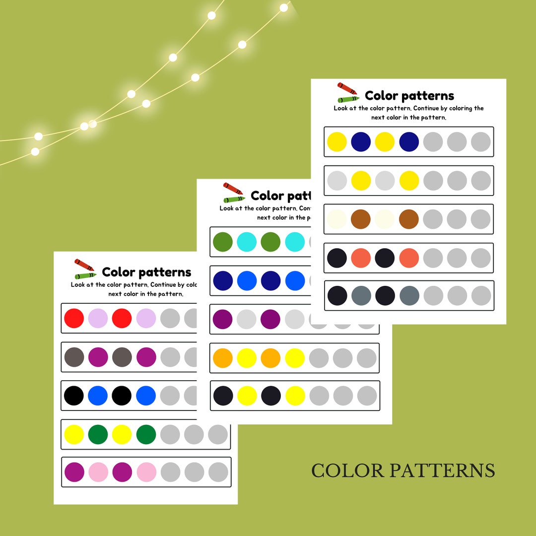 Color Patterns - Etsy
