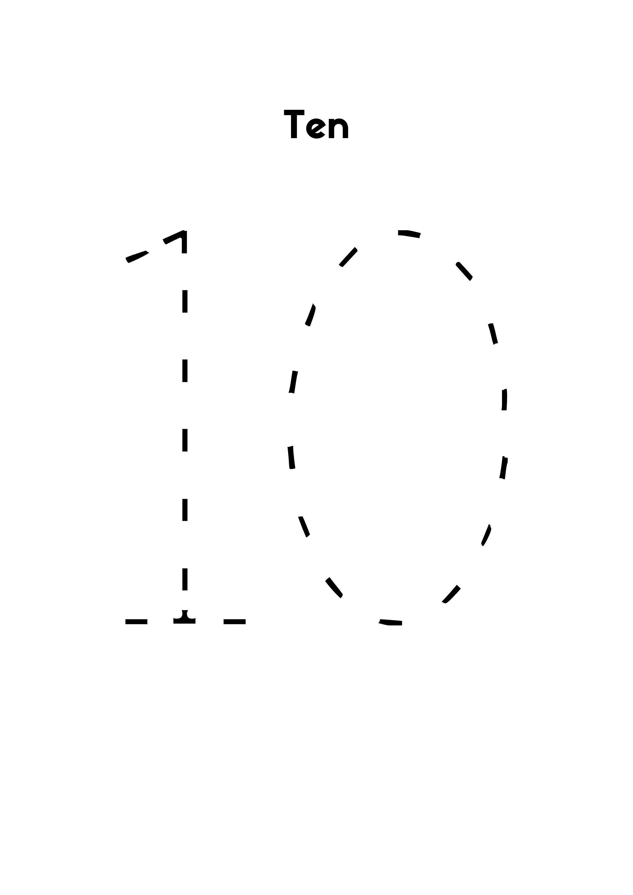 Number Tracing: 1 to 20 - Etsy Canada