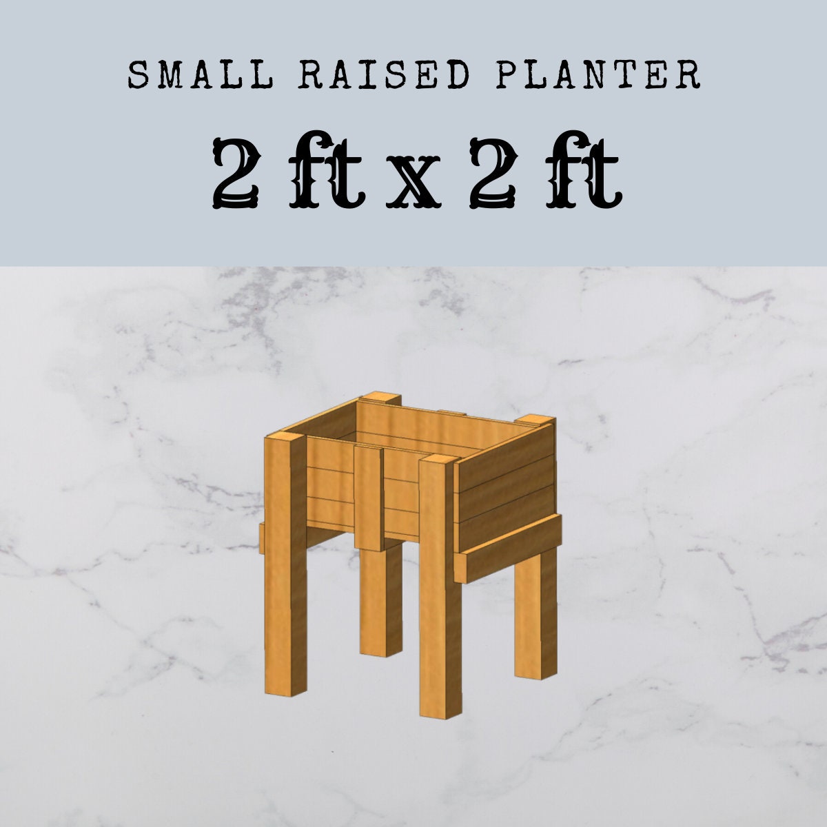 Garden Box | Plans | Download | 2 X 2 Raised Planter Boxes | Easy to ...