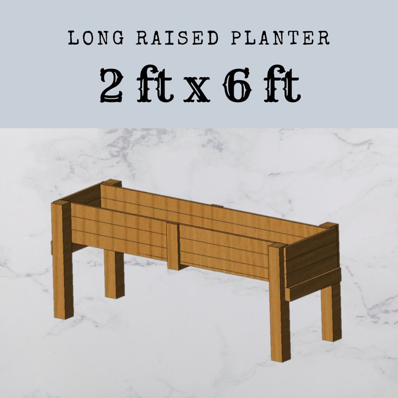 Garden Box | Plans | Download | 2 X 6 Raised Planter Boxes | Easy to ...