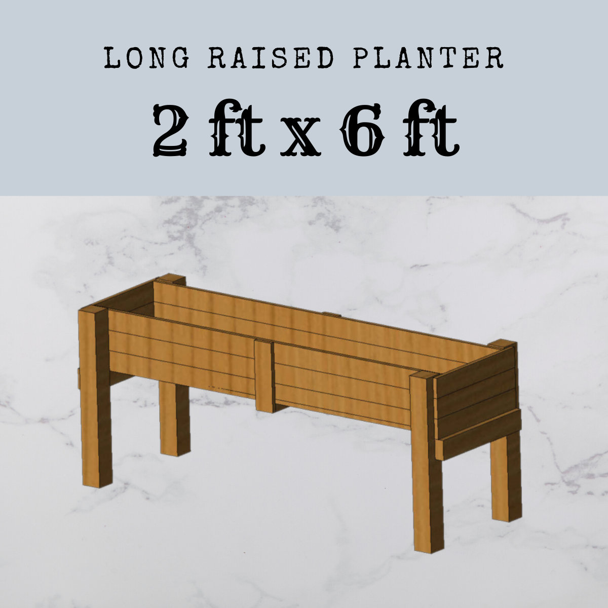 Garden Box | Plans | Download | 2 X 6 Raised Planter Boxes | Easy to ...