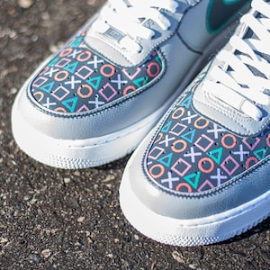 Playstation Custom Air Force 1 | Custom AF1 | Hand Painted Sneaker ...