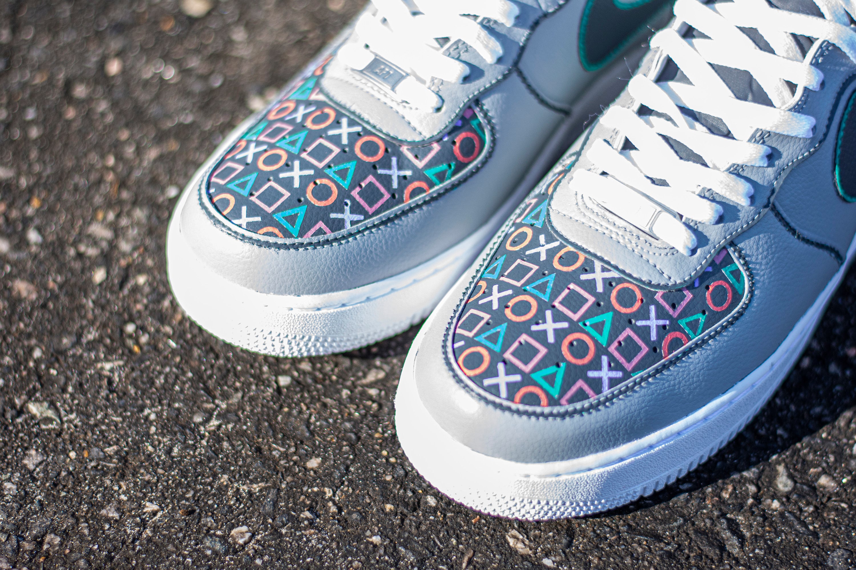 Playstation Custom Air Force 1 | Custom AF1 | Hand Painted Sneaker ...