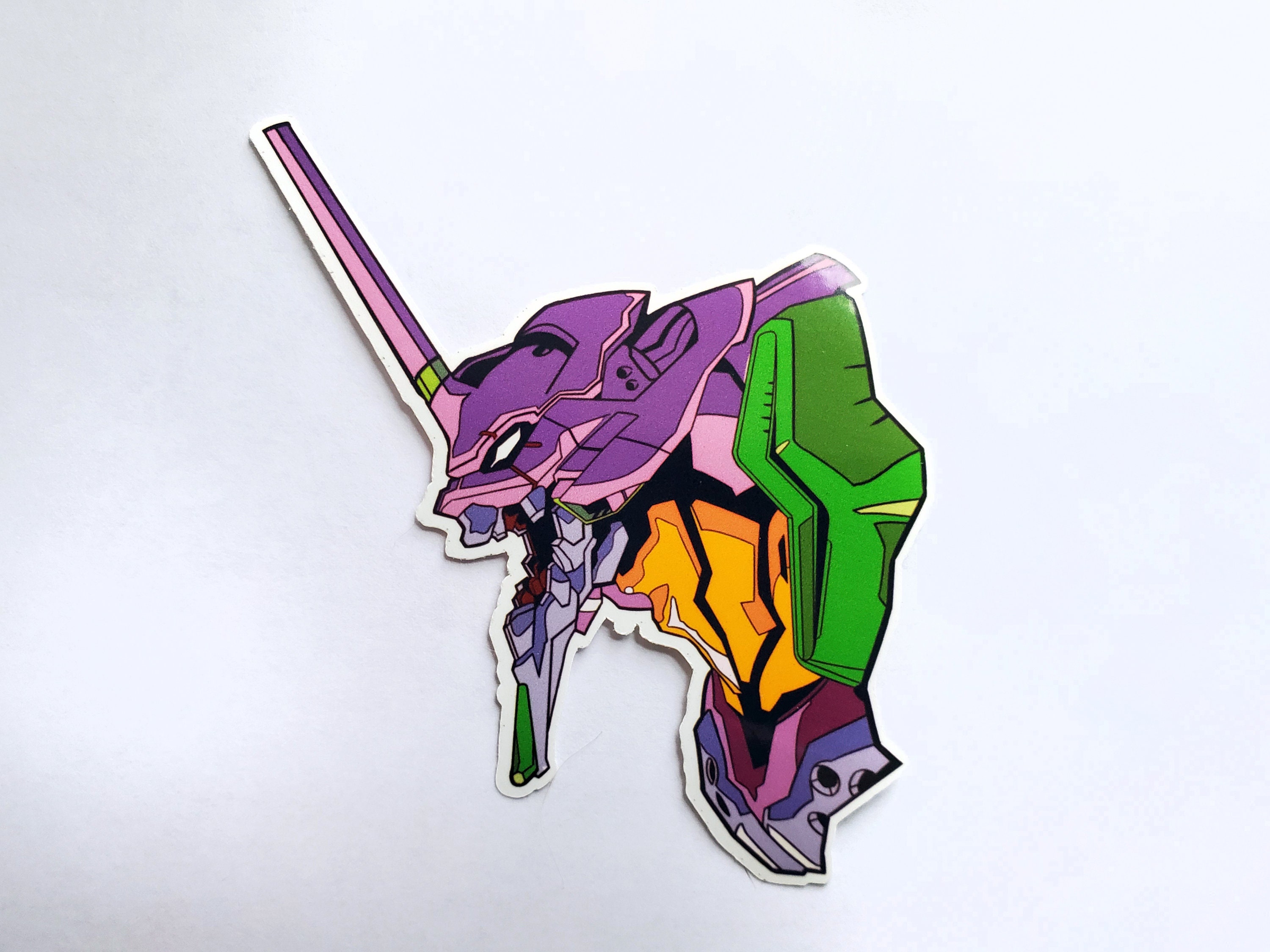 EVA Unit 01 Sticker Laptop Sticker Evangelion Sticker | Etsy