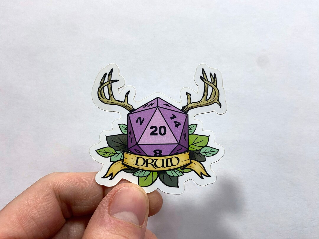 D&D Druid Sticker Druid DND Sticker Wild Shape D20 - Etsy
