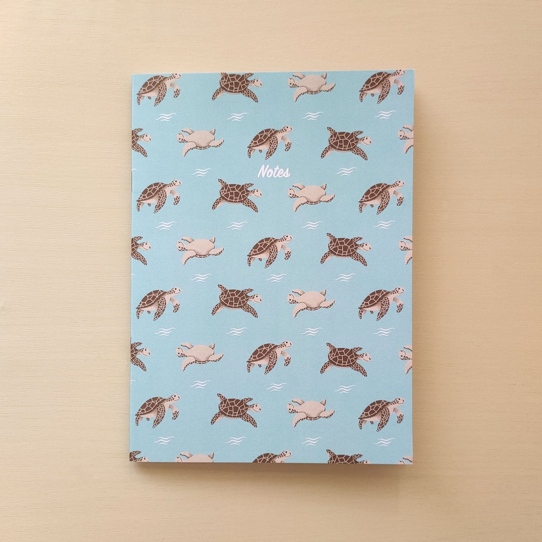 Sea Turtle Notebook, Tortoise Notepad, Sea Creature Jotter - Etsy