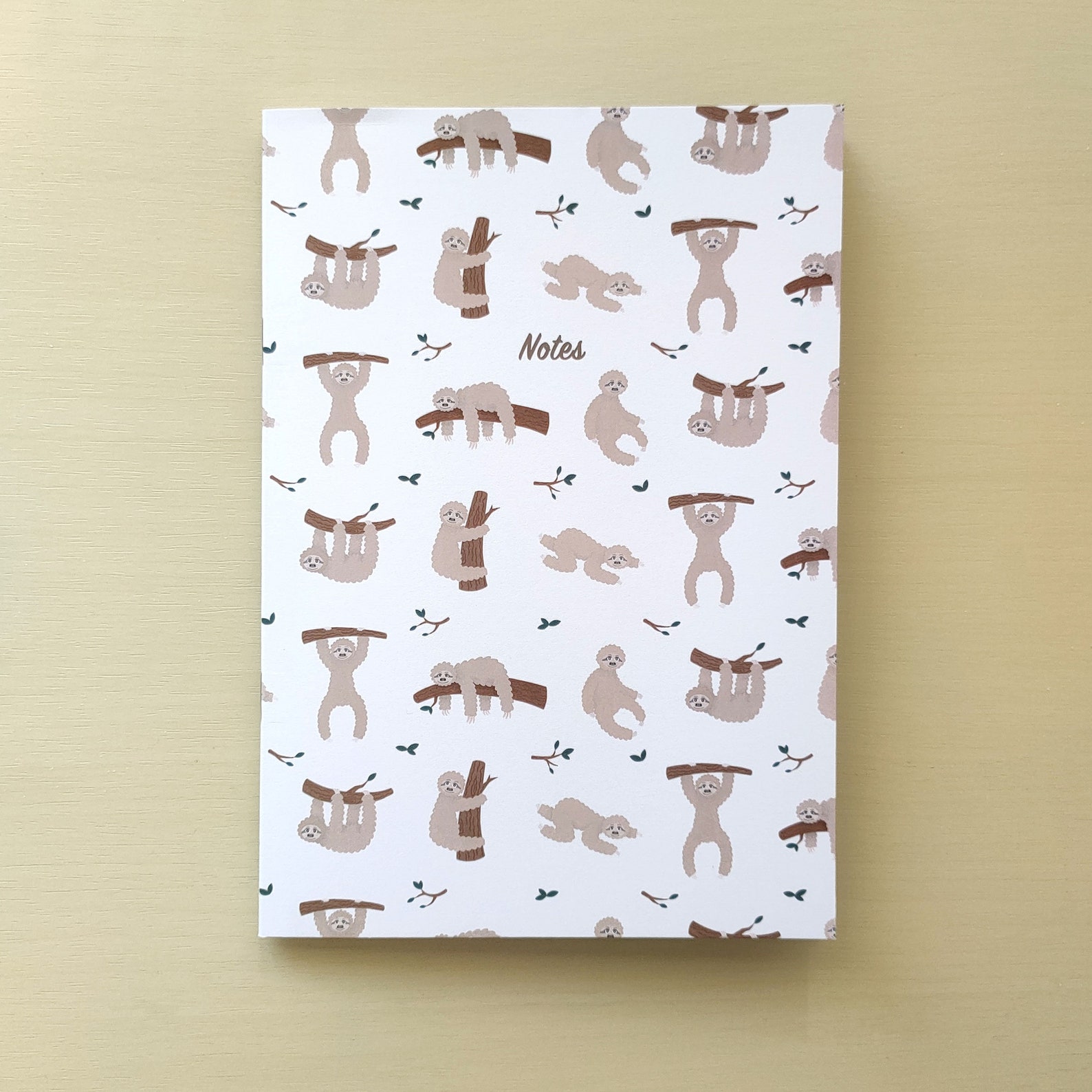 Sloth Notebook, Sloth Notepad, Jungle Creature Jotter - Etsy UK