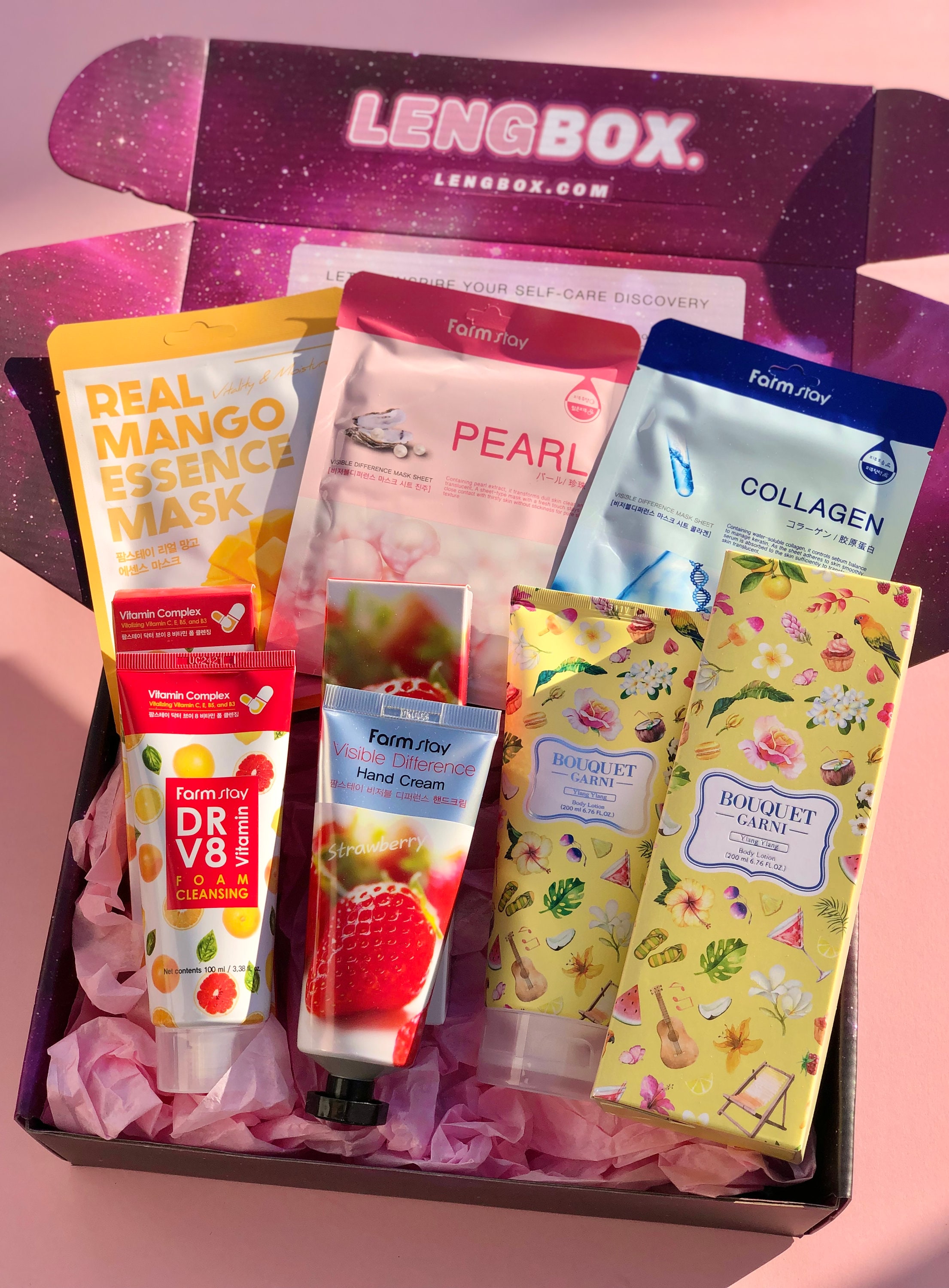 Cute Korean Beauty Pamper Gift Box | Lengbox K-beauty Selfcare Package ...