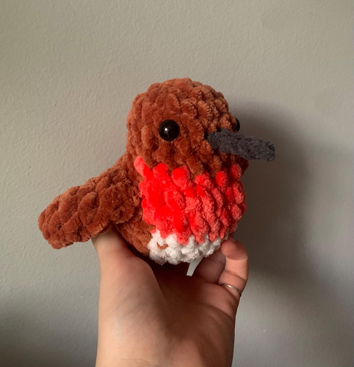 Chubby Hummingbird Crochet Plushie — Rufous Hummingbird - Etsy