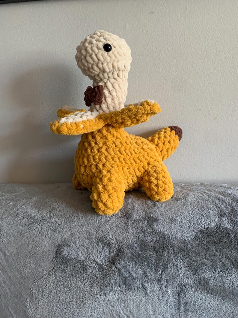 Dapper Bananasaurus Crochet Plushie — Made to Order - Etsy