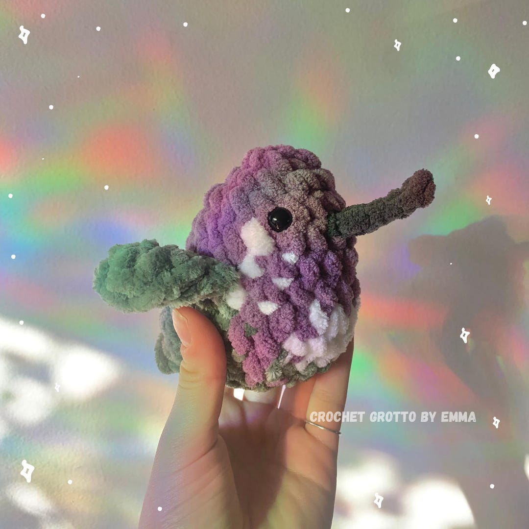 Chubby Hummingbird Crochet Plushie — Costa’s Hummingbird - Etsy