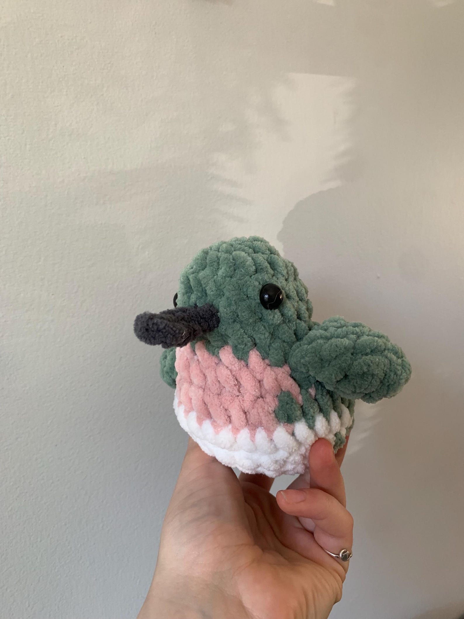 Chubby Hummingbird Crochet Plushie — Ruby-throated Hummingbird - Etsy