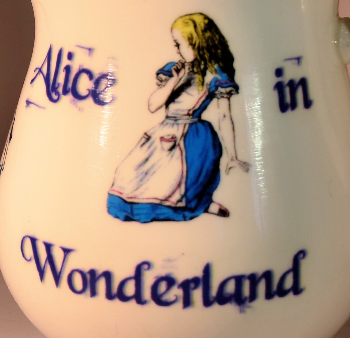 Alice in Wonderland, Medium Sized Milk or Cream Jug, Depicts Alice ...
