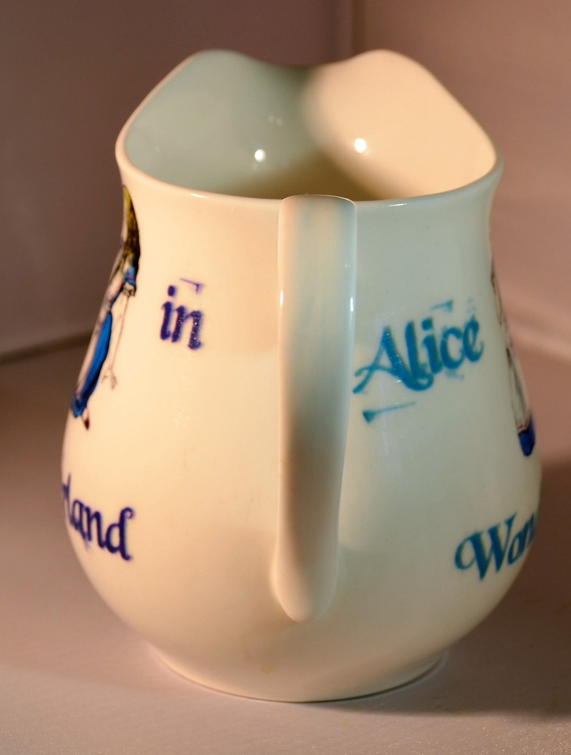 Alice in Wonderland, Medium Sized Milk or Cream Jug, Depicts Alice ...